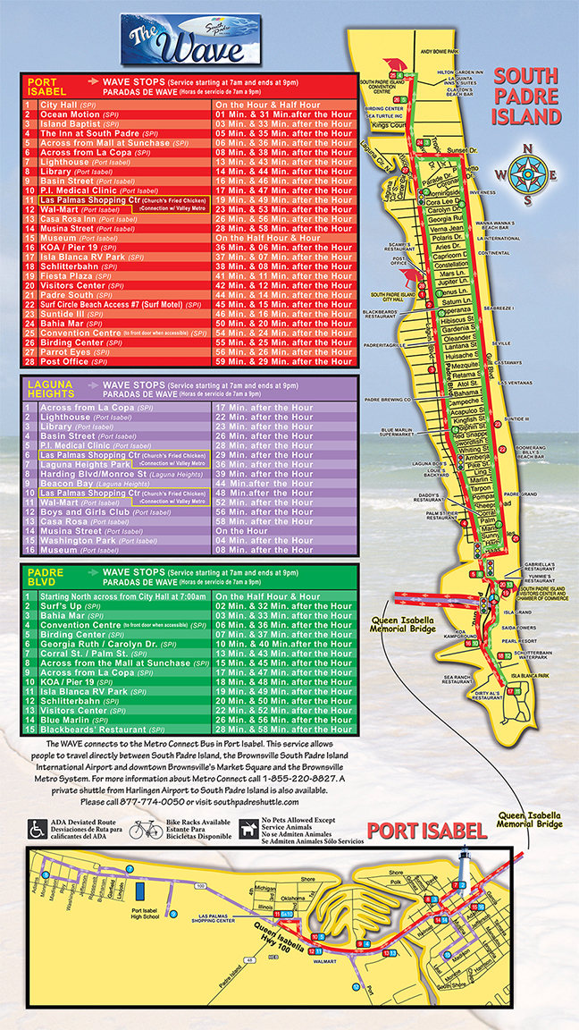 The Wave South Padre Island's Free Shuttle Service